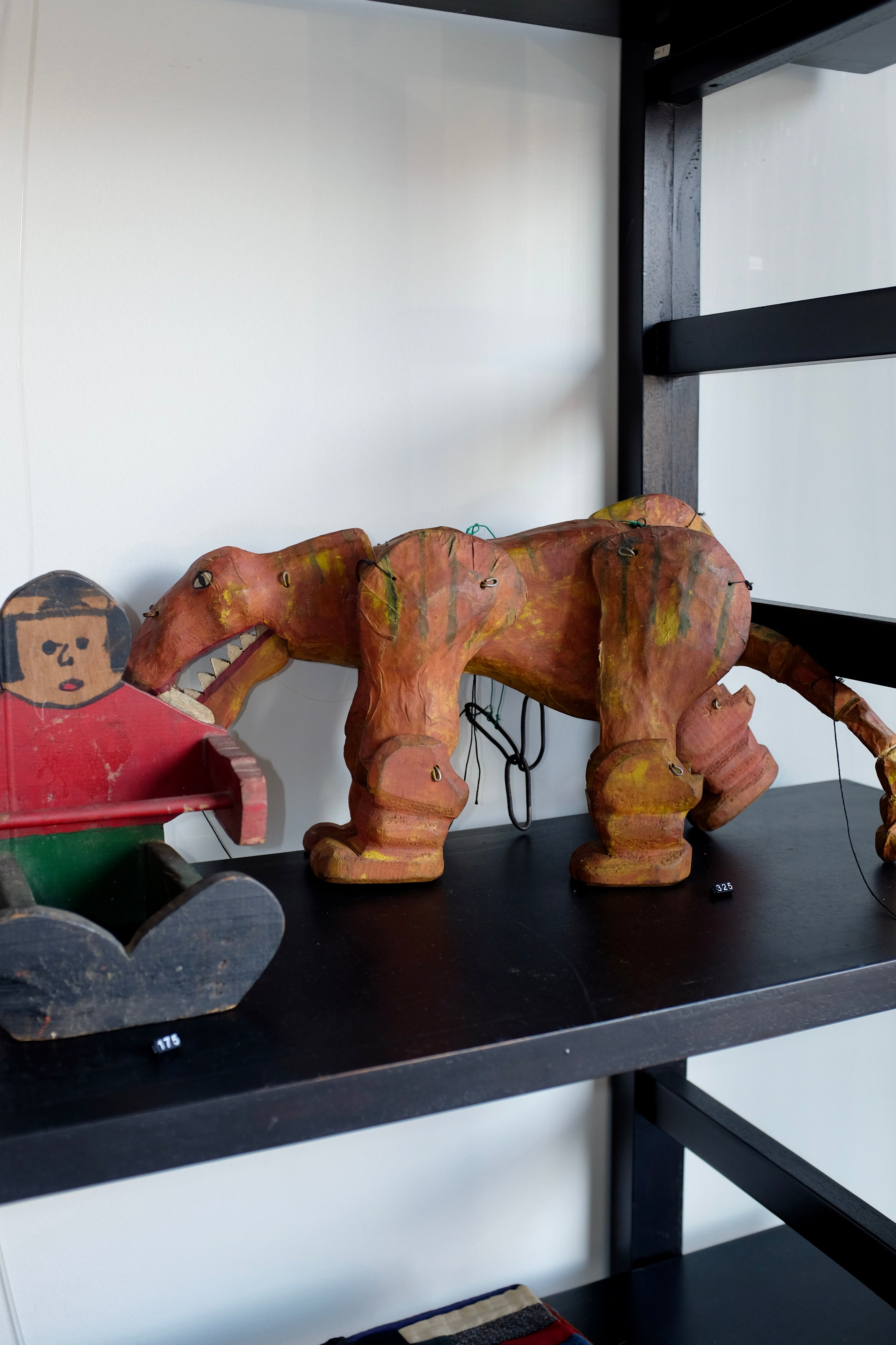 Antique Paper Mache Sabertooth Tiger Marionette – Super Saturday